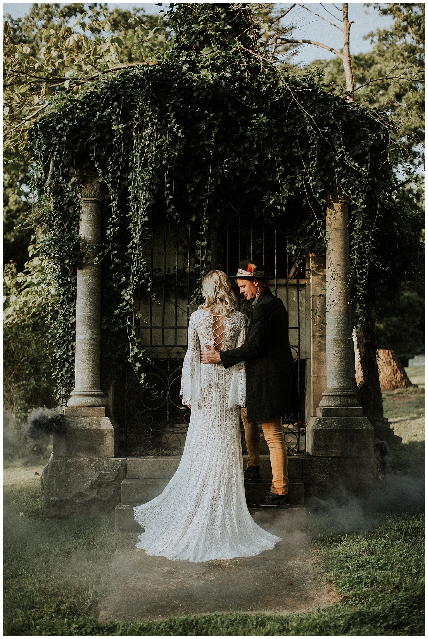 Witchy Romance Styled Shoot {Riverside Cemetery} | Asheville Wedding Guide